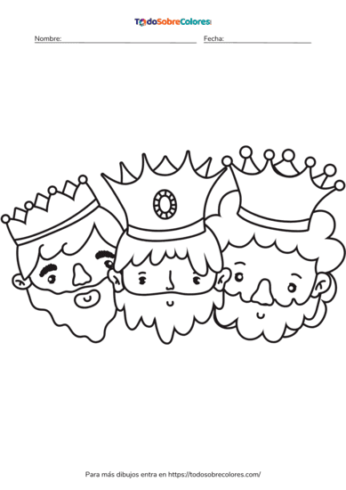 12 Dibujos de los Reyes Magos para colorear | TodoSobreColores