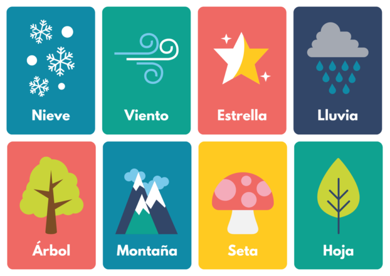 16 Flashcards para aprender de la naturaleza | TodoSobreColores